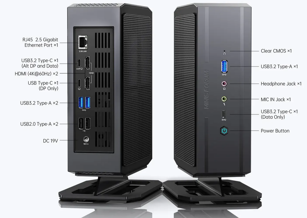 Minisforum Neptune HN2673 mini PC met Intel i7-12650H CPU en Arc A730M ...